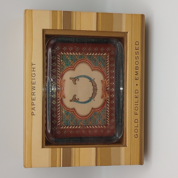 Punch Studio | Accents | Gold Foiled Embossed Paperweight | Poshmark